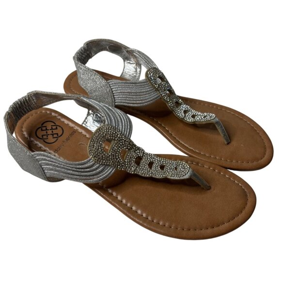 Daisy Fuentes | Shoes | Daisy Fuentes Womens Silver Rhinestone Ankle ...